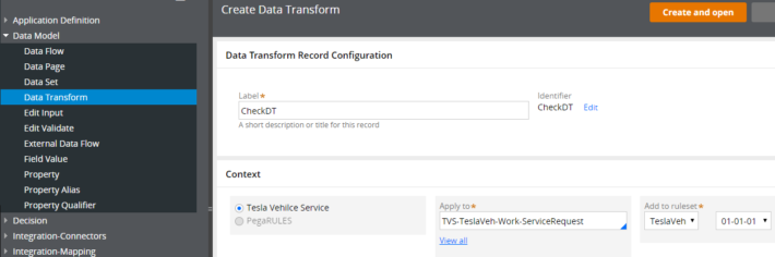 How to use data transform in Pega