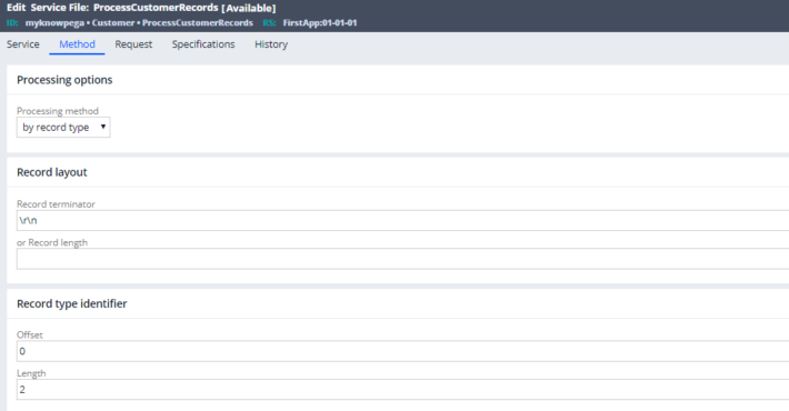 Service File Processing - tutorial - MyKnowTech