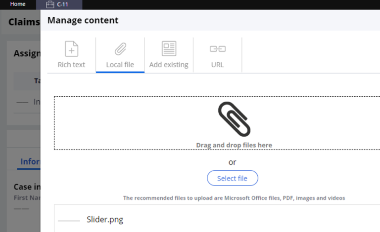 Excel processing in Pega - MyKnowTech