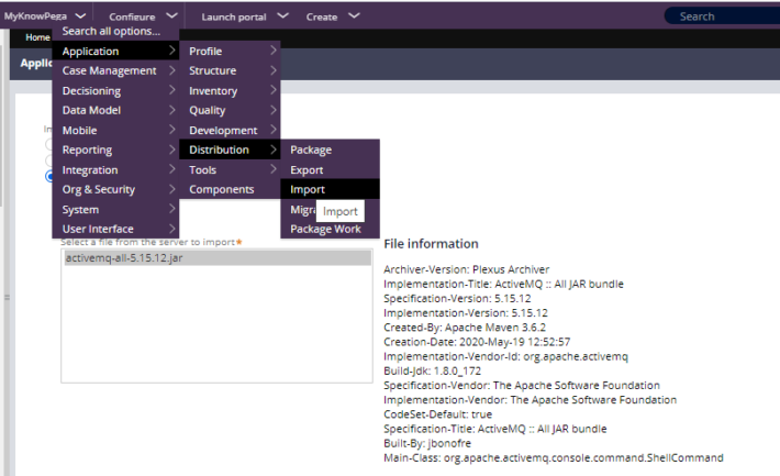 Java Messaging Service 3 - Setup Pega to ActiveMQ Connection