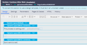 Wait shape in Pega - Configuration and its usage in flow