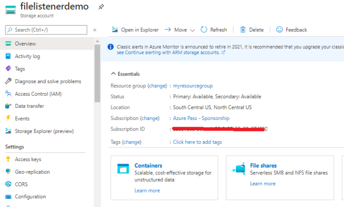 Pega file processing Azure storage files