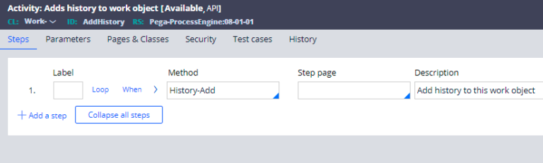 History writes and field level auditing in Pega