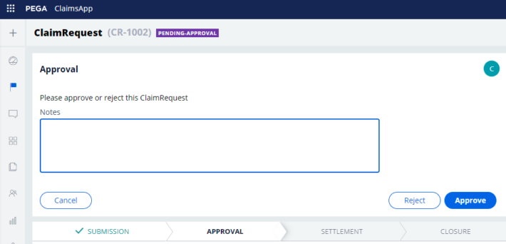 Approval flow in Pega - tutorial - MyKnowTech