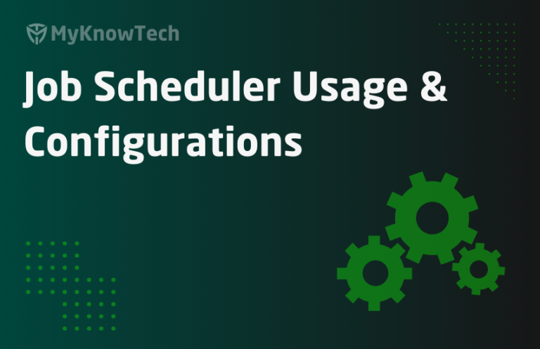 Job scheduler usage and configuration in Pega