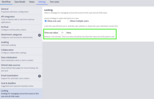 Locking mechanism in Pega