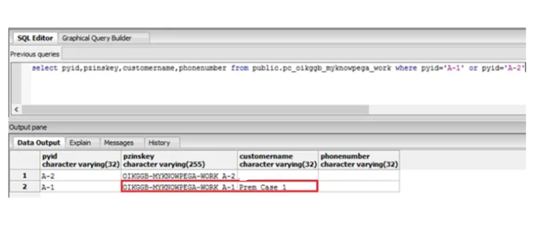 Obj and RDB methods in pega