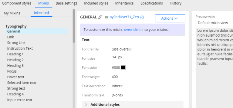 UI Skin - Formats and Mixins in Pega - MyKnowTech