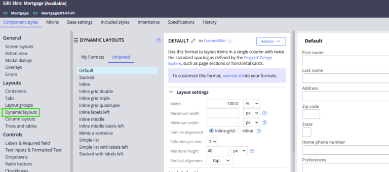 UI Skin - Formats and Mixins in Pega - MyKnowTech